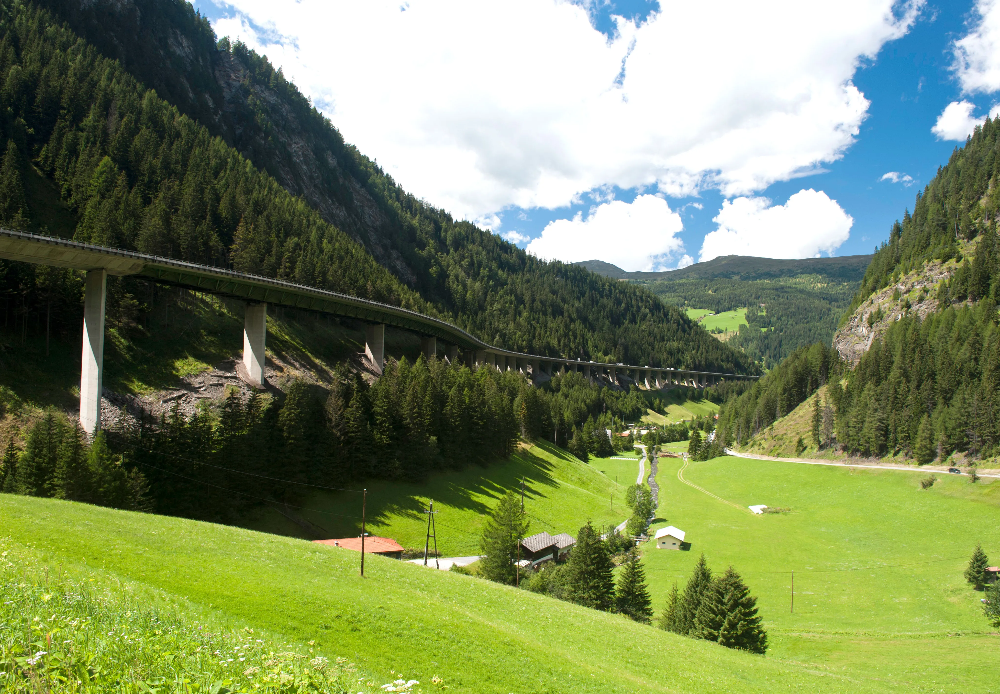 A 13 Brenner Autobahn Einspurigkeit Luegbrücke