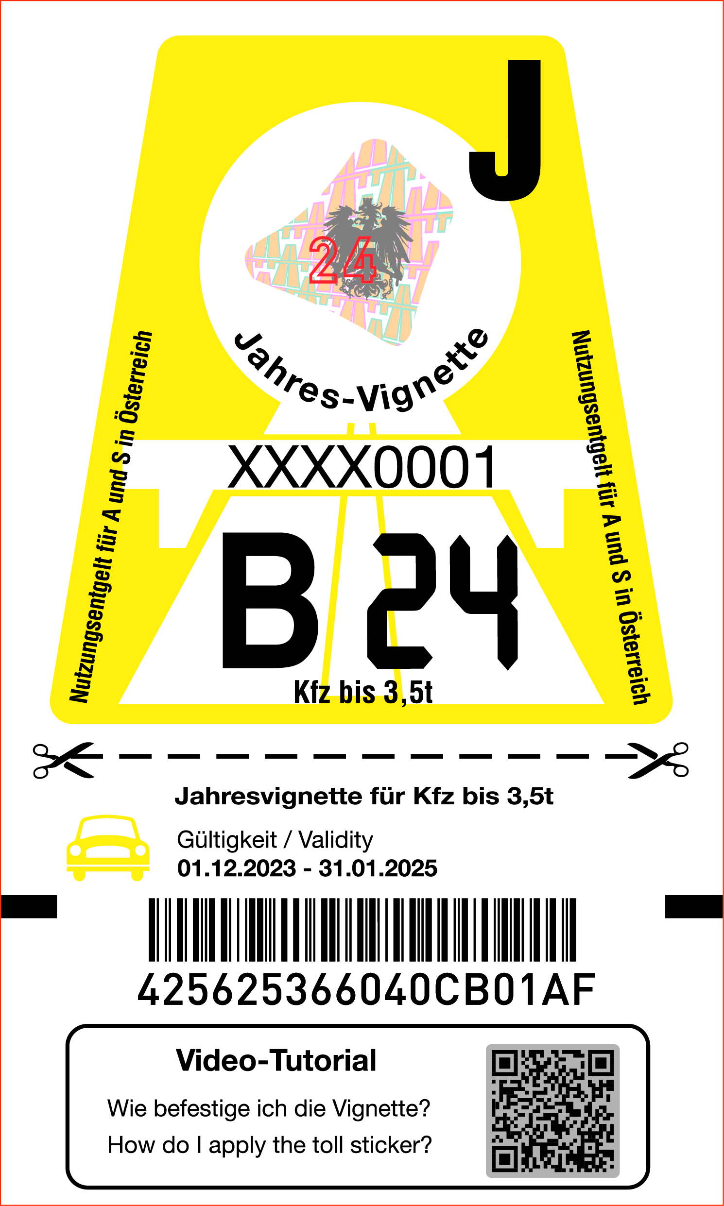 Toll sticker | ASFINAG